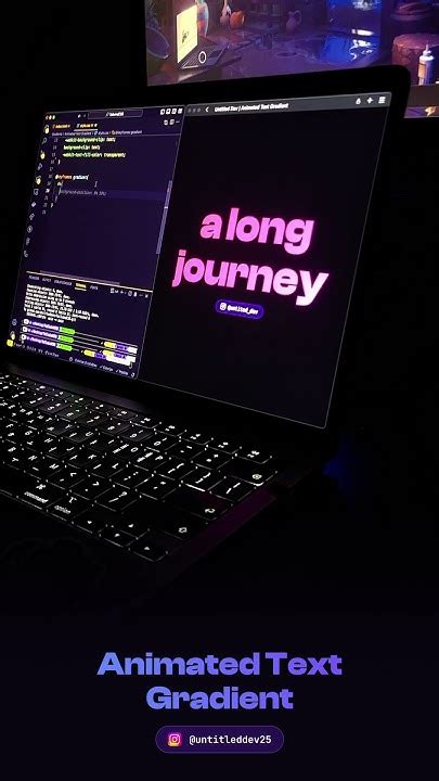 animated text gradient using html and tailwindcss by untitled dev