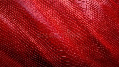 Luxurious Red Python Leather Texture For Premium Craftsmanship Stock Illustration Illustration