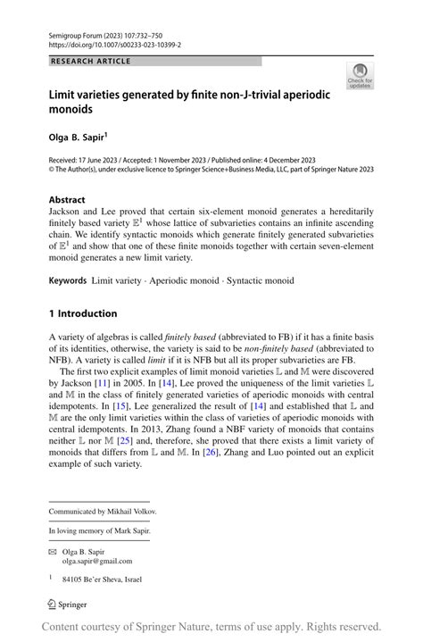 Limit Varieties Generated By Finite Non J Trivial Aperiodic Monoids