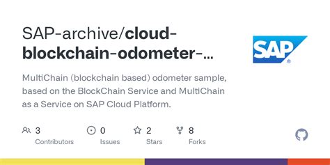 Github Sap Archivecloud Blockchain Odometer Example Multichain