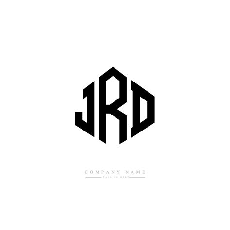 Design De Logotipo De Carta Jrd Com Forma De Polígono Jrd Polígono E Design De Logotipo Em