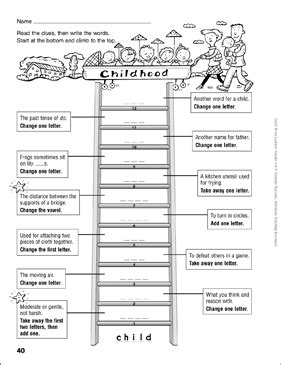 Word Ladders Worksheets 15 Worksheets Library Worksheets Library