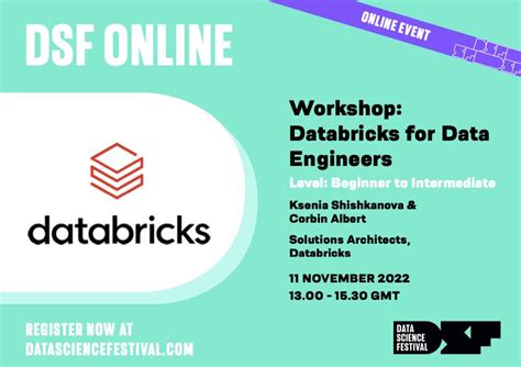 Data Science Festival On Linkedin Join Us For This Workshop With Databricks 💡 Workshop