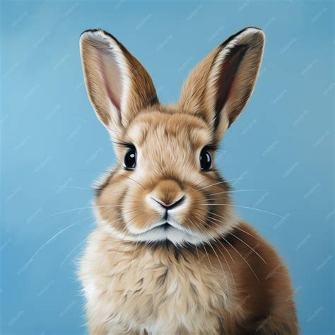 Premium Photo Realistic Drawing Or Rabbit Illustration Watercolor