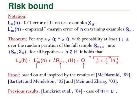 Ppt Transductive Rademacher Complexity And Its Applications