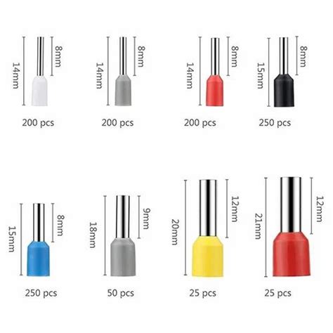 1200pcs Electronic Wire Ferrules Kit Wiring Cable Connector Cord Pin