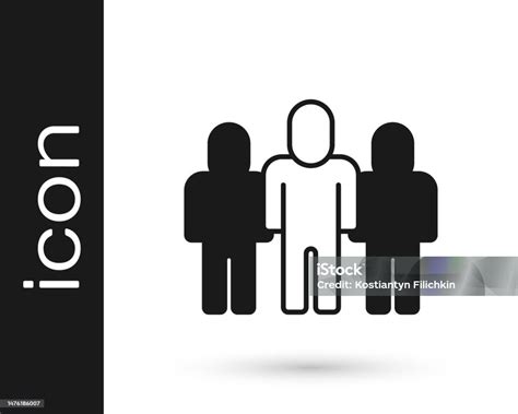 흰색 배경에 격리된 검은색 프로젝트 팀 기본 아이콘입니다 비즈니스 분석 및 계획 컨설팅 팀워크 프로젝트 관리 개발자 벡터 개념에