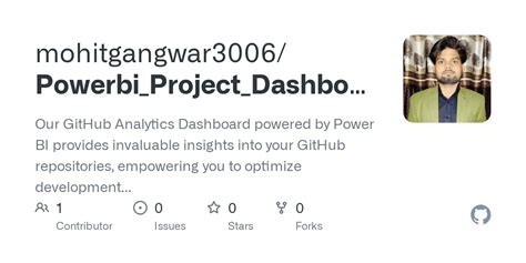 GitHub Mohitgangwar Powerbi Project Dashboards Our GitHub Analytics Dashboard Powered By