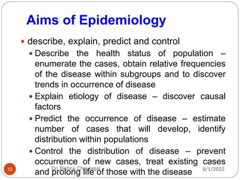 Epidemiology Definition Scope And Usesppt Infectious Diseases