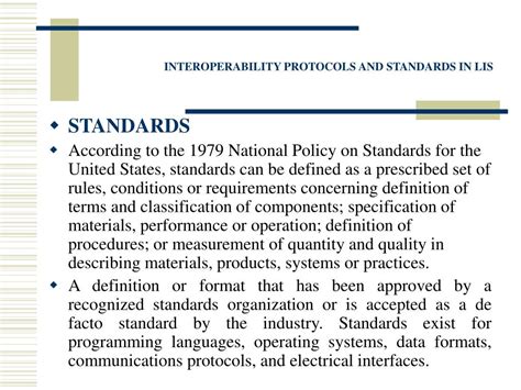 Ppt Interoperability Protocols And Standards In Lis Powerpoint Presentation Id 4788808