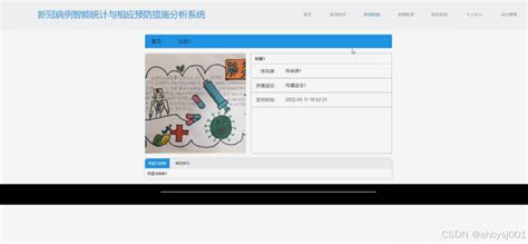 java jsp ssm新冠病例智能统计与相应预防措施分析系统【2024年毕设】 csdn博客