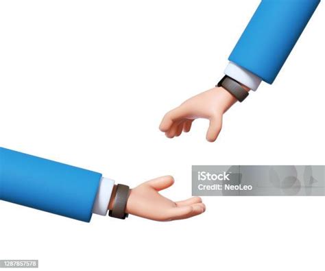 3d 렌더링 만화 캐릭터 남자 구걸 손 주고 개념을 가지고 흰색 배경에 고립 된 비즈니스 클립 아트 손에 대한 스톡 사진 및 기타 이미지 Istock