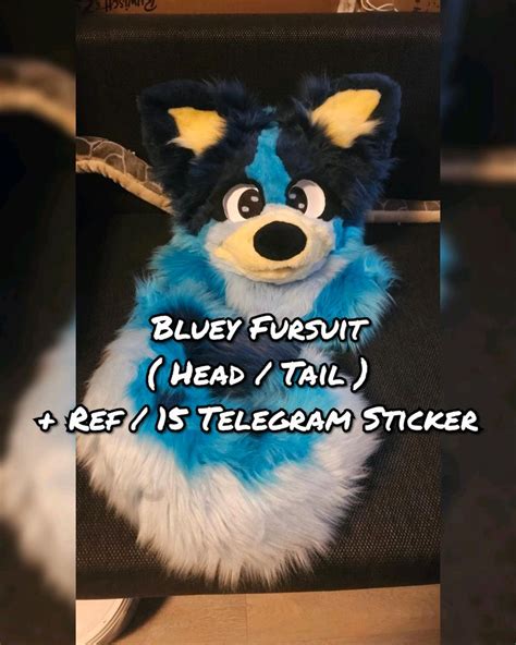 Bluey Head Tail Furry Fursuit Partsuit Cosplay In Nordrhein Westfalen Herne Kleinanzeigende