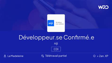 Dé Confirmée Fullstack Javascript Fh Niji It Job