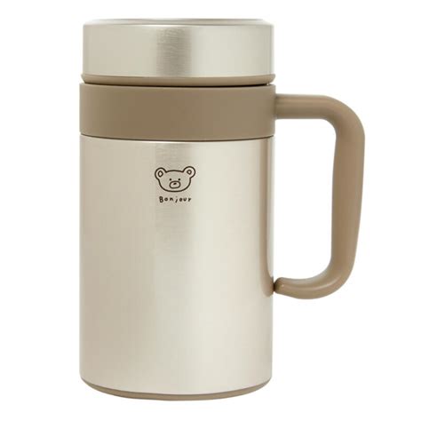 [손잡이 뚜껑] 메탈릭 머그 텀블러 2종 베이지 네이비 보온 보냉 직장인 대학생 사무실 컵선물 친구선물 커피 카페 손잡이 심플 깔끔 추천 에이블리