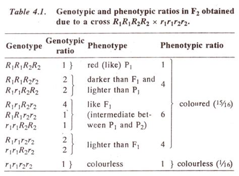 Multiple Factors Quantitative Inheritance