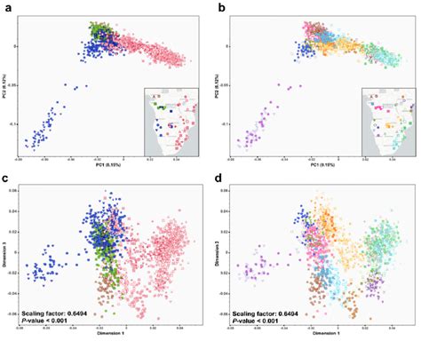 Population Structure Patterns In BSP After Admixture Masking A D PCA Download Scientific