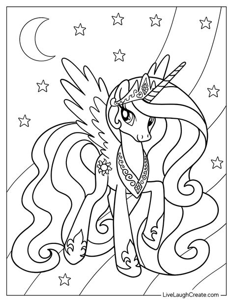 Unicorn Pictures To Draw And Colour