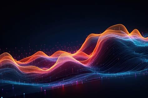 Premium Ai Image Abstract Wave Digital Background Big Data Network Connection Technology