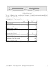 Lab9 Data Collection Worksheet Pdf Titrations Worksheet As You Work
