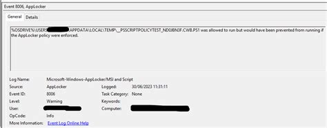 Exclude Psscriptpolicytestxxxxxps1 In Fullfilepath In Applocker