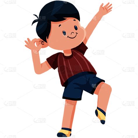 手绘 儿童元素人物插画 男孩4