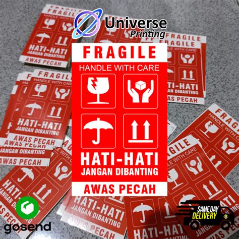 Stiker Fragile Stiker Awas Pecah Lazada Indonesia