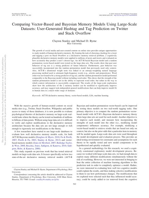 comparing vector based and bayesian memory models using large scale
