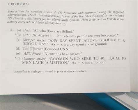 solved basic symbolization exercises note you can chck your