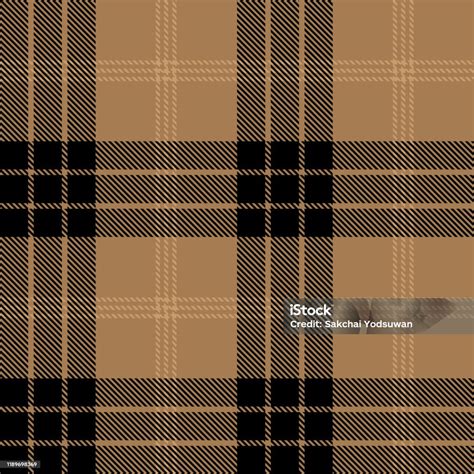타탄 격자 무음 무결한 패턴 브라운 블랙 라인 패브릭 텍스처 브라운 배경 스코틀랜드 케이지 갈색에 대한 스톡 벡터 아트 및 기타 이미지 Istock