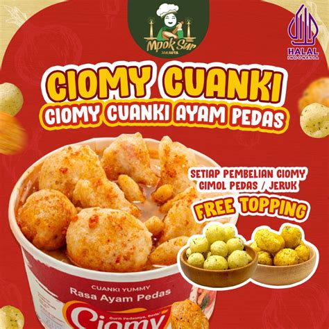 Jual Mpok Sur Ciomy Cuanki Ayam Pedas Cuangki Ciomy Cup Besar Halal Non Msg Shopee Indonesia