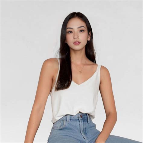 Closet Crush White Deep V Neck Tank Top Lazada