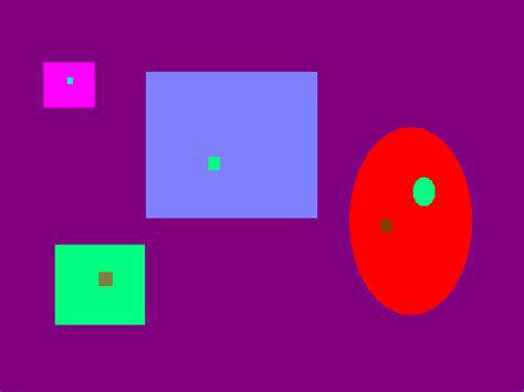 example of applying the dilation operator to a synthetic image