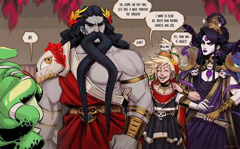 Nyx Dusa Hades And Persephone Hades And 1 More Drawn By Grace Kim