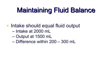 Fluid Electrolytes Acid Base Balance PPT