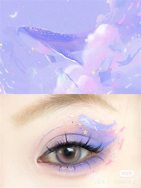 Xiaohongshu Makeup Idea Aesthetic Anime Eye Makeup Creative Eye