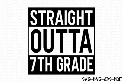 Straight Outta 7th Grade Class Of 2025 Graphic By Thebundlestore381
