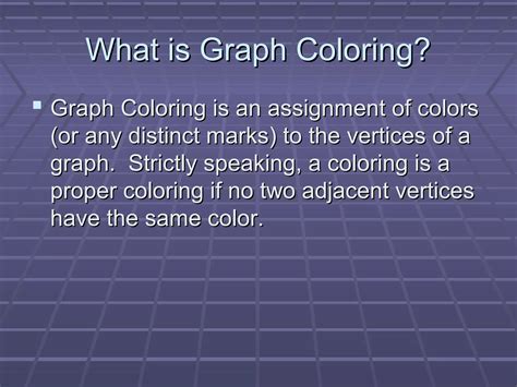 Graph Coloring Greedy Algorithm And Welsh Powell Algorithm Ppt
