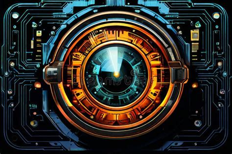 Multiple Exposure Matrix Code Overlay Multiple Exposures Of Bina Stock Illustration