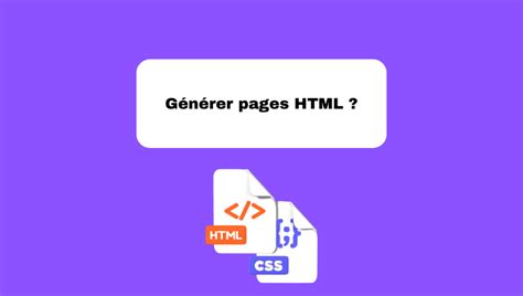 11 7 Génération des Pages en HTML Guide Complet CodeSpace