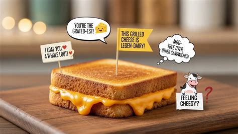 250 Best Grilled Cheese Puns Funny Cheesy And Melt In Your Mouth Jokes