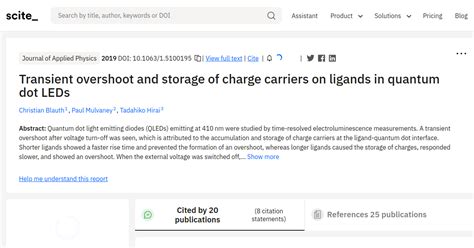 Transient Overshoot And Storage Of Charge Carriers On Ligands In
