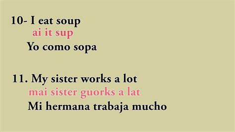 10 Oraciones En Presente Simple