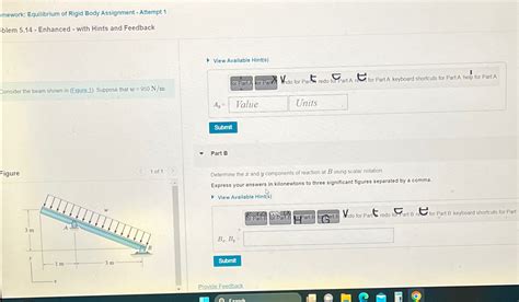 Solved Mework Equilibrium Of Rigid Body Assignment