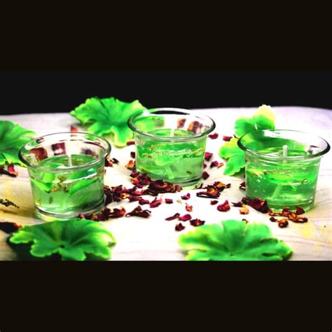 Scented Glass Gel Candles Set Of 4 Kreate