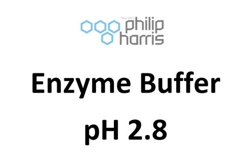 B8a02021 Enzyme Buffer Solution Ph 28 50ml Philip Harris