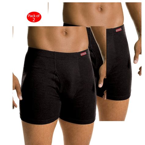 Hanes Hanes Mens Tagless No Ride Up Boxer Briefs With Comfort Soft