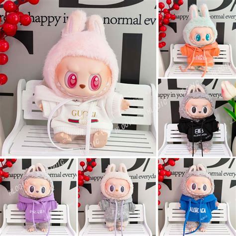 15cm 17cm Labubu Clothes Labubu V1 V2 Have A Seat Macaron Hoodies Lilla