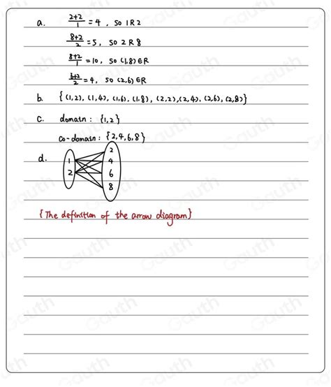 Solved Let C 012 And D 2468 And Define A Relation R From A To B