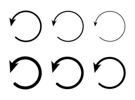 Refresh Icon Or Symbol Restart Icon Circle Arrow Symbolizes Vector 38512580 Vector Art At Vecteezy
